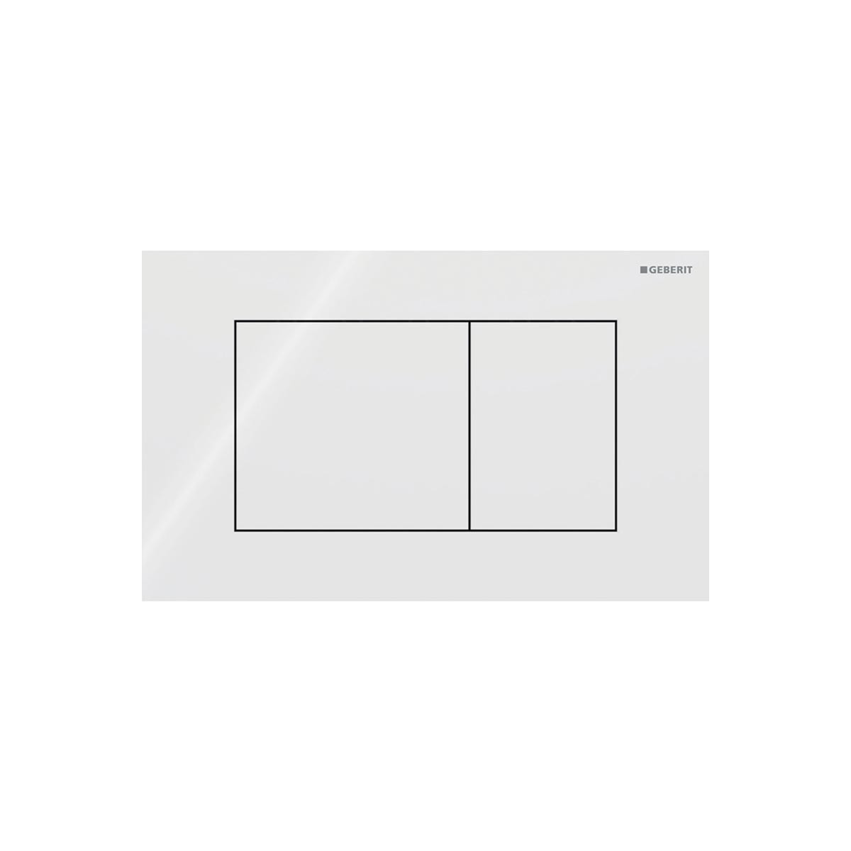 PLACCA DI COMANDO GEBERIT SIGMA 40 SQUARE VETRO BIANCO 115.629.SI.1
